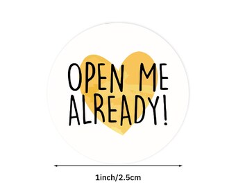 Open Me Stickers - Etsy UK