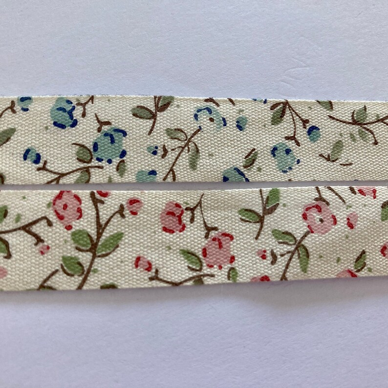 Handmade Ribbon Floral Wedding Printed Cotton Ribbon - Etsy UK