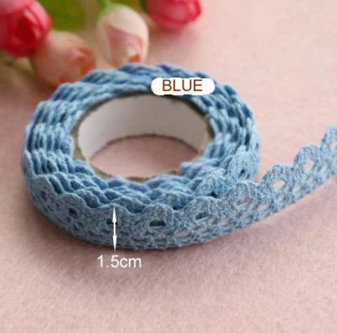 Lace Adhesive Ribbon Tape, Cotton Sticky Ribbon, Lace, Sewing, Fabric ...
