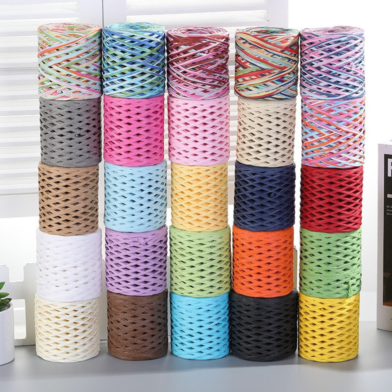 20m Paper Raffia Ribbon. Natural Packaging Eco Friendly | Etsy UK