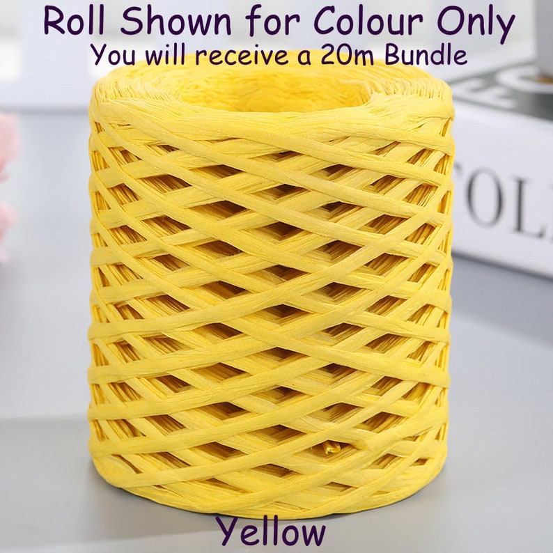 20m Paper Raffia Ribbon. Natural Packaging Eco Friendly - Etsy