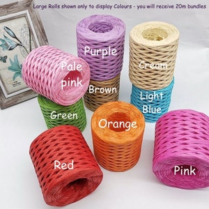 20m Paper Raffia Ribbon. Natural, Packaging, Eco Friendly ...