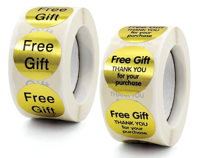 Enjoy Your Freebie Sticker, Free Gift Sticker, Giveaway Winner Sticker ...