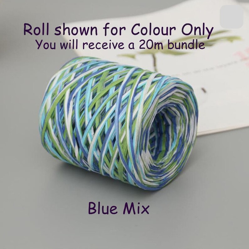 20m Paper Raffia Ribbon. Natural Packaging Eco Friendly - Etsy