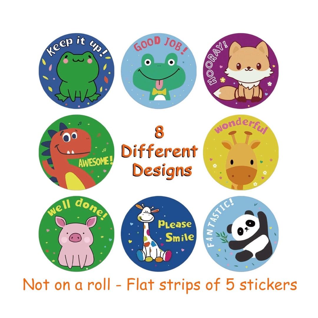 Reward Stickers 25mm Kids Children Teachers Parents Labels Praise Home ...