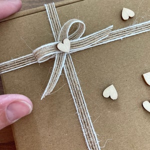 Jute Burlap Hessian Ribbon, Vintage Rustic Wedding Decoration Party DIY ...