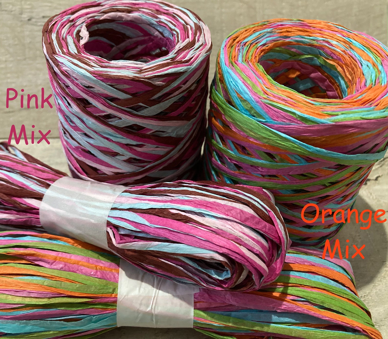 20m Paper Raffia Ribbon. Natural Packaging Eco Friendly - Etsy