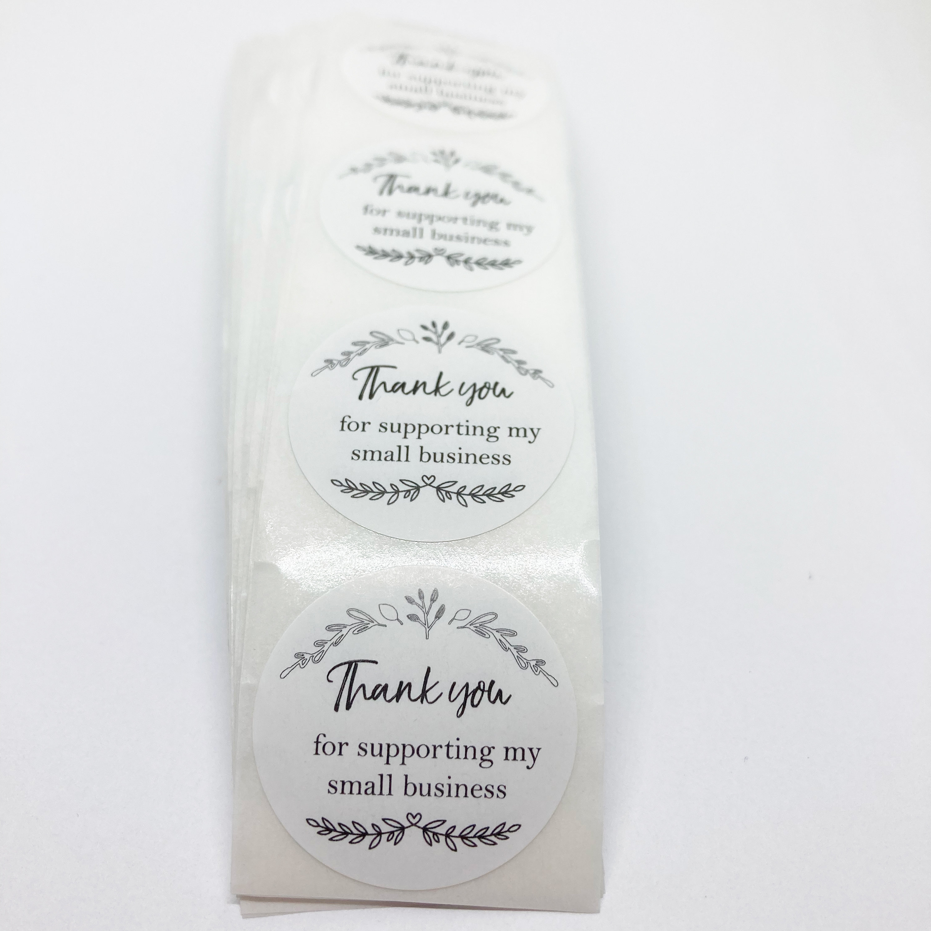 Thank You Stickers Kraft Paper Labels Thank You for Your - Etsy
