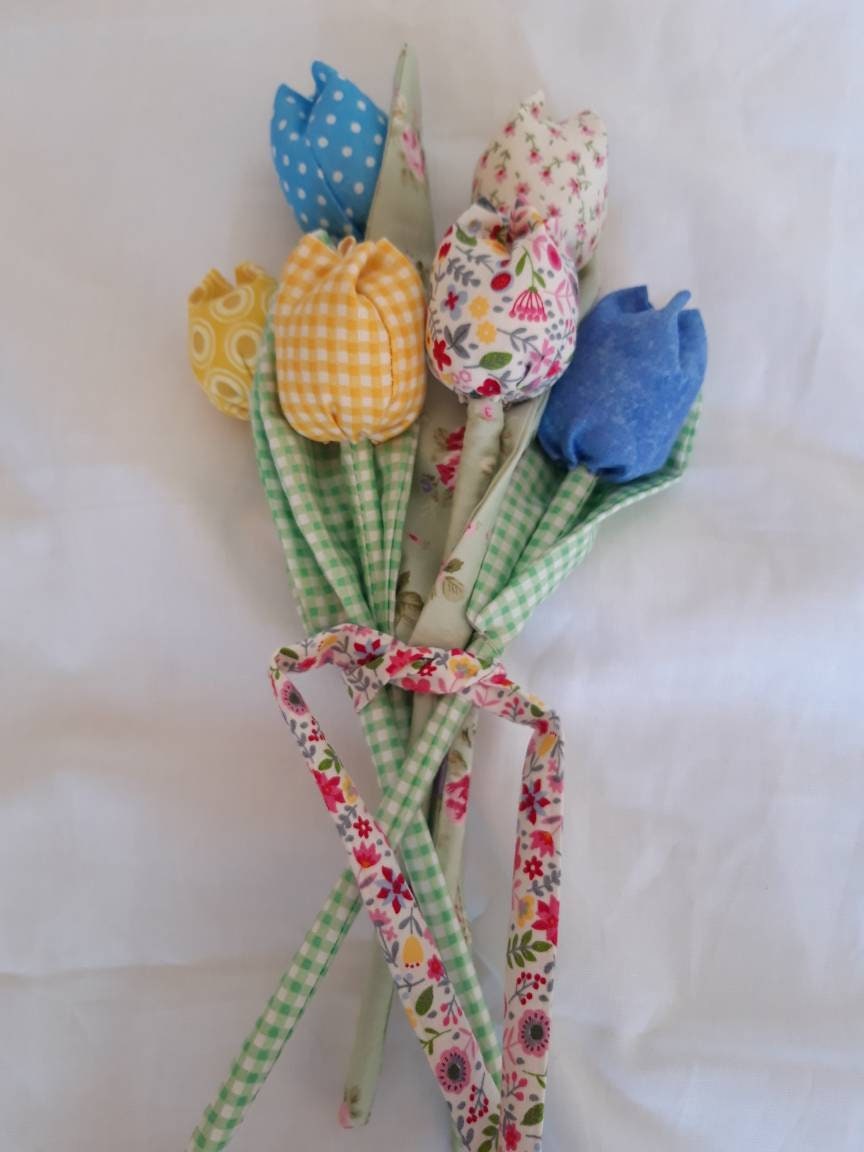 Fabric Flower Bouquet. Perfect Birthday or Anniversary Gift. | Etsy UK