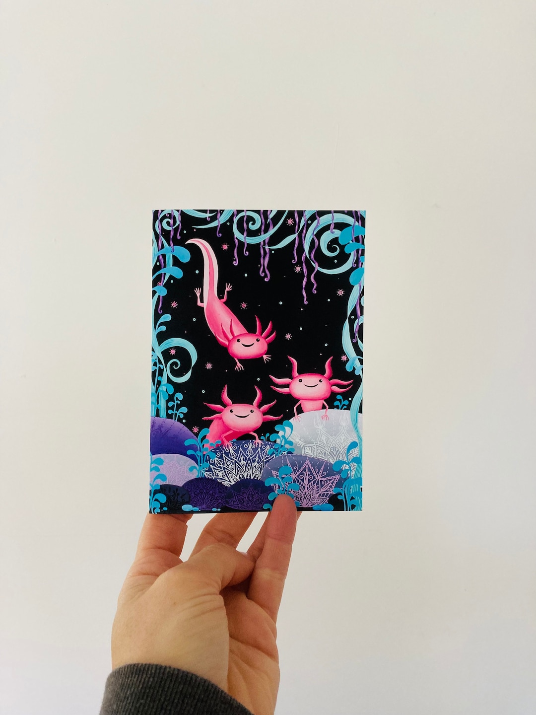 Axolotl Greetings - Etsy