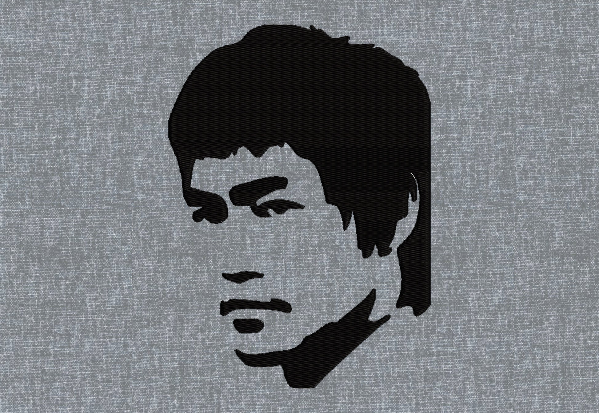 Bruce Lee Machine Embroidery Design Pattern 2 Sizes - Etsy