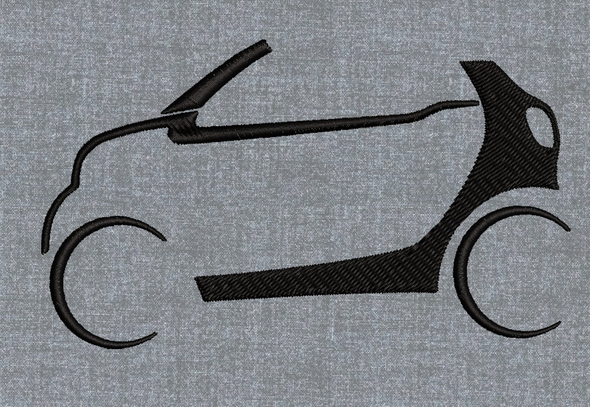 Smart Car Cabrio Machine Embroidery Design Pattern 4 Sizes - Etsy