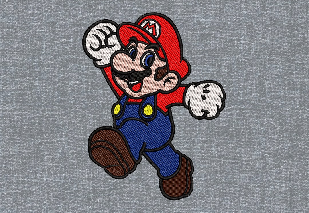 Super Mario Machine Embroidery Design Pattern 3 Sizes - Etsy