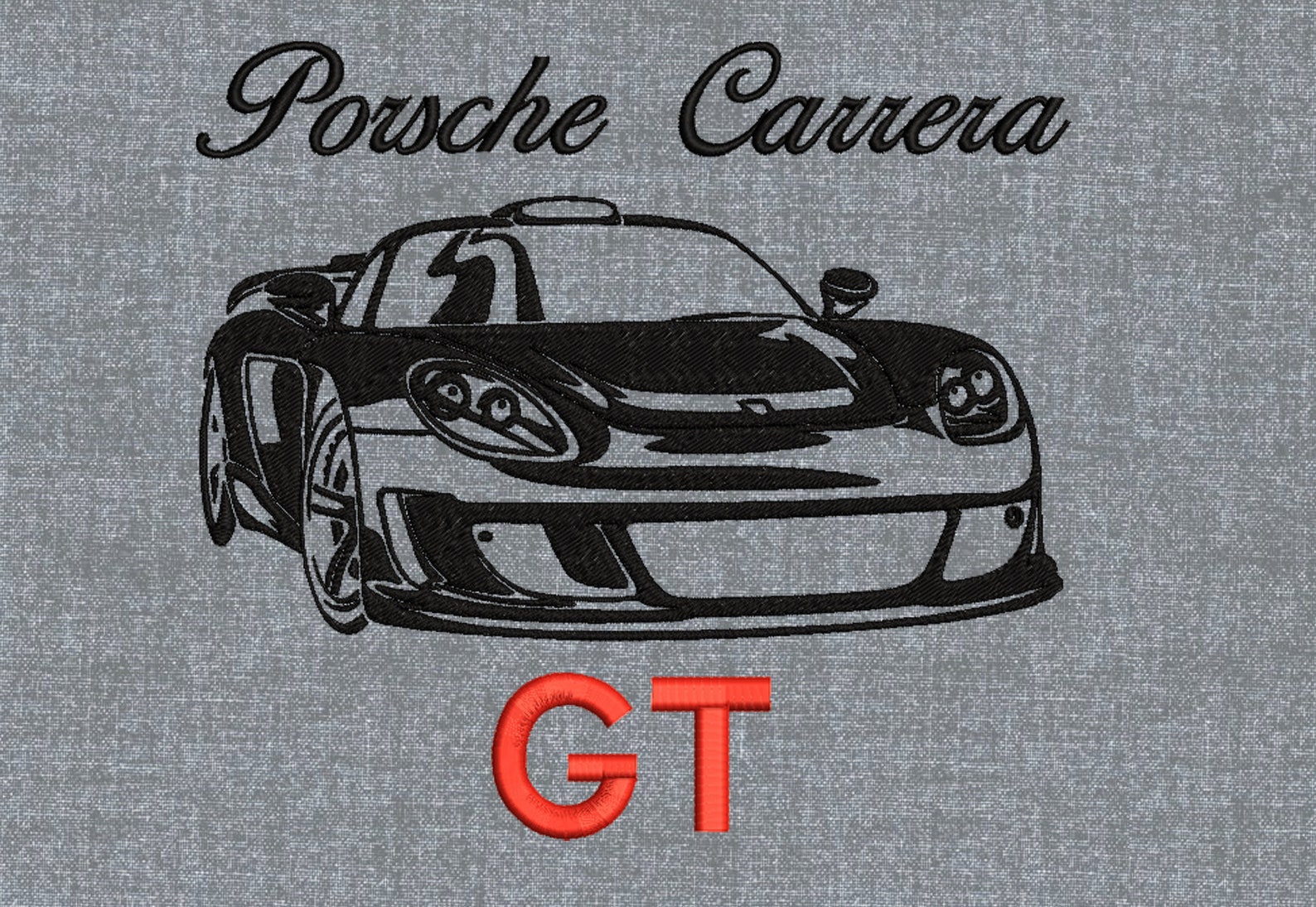 Porsche Carrera Car Machine Embroidery Design – 4 Sizes - Etsy