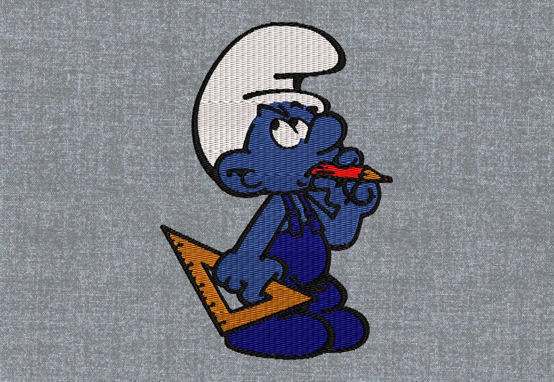 Smurfs – Handy Smurf Machine Embroidery Design Pattern – 3 Sizes - Etsy