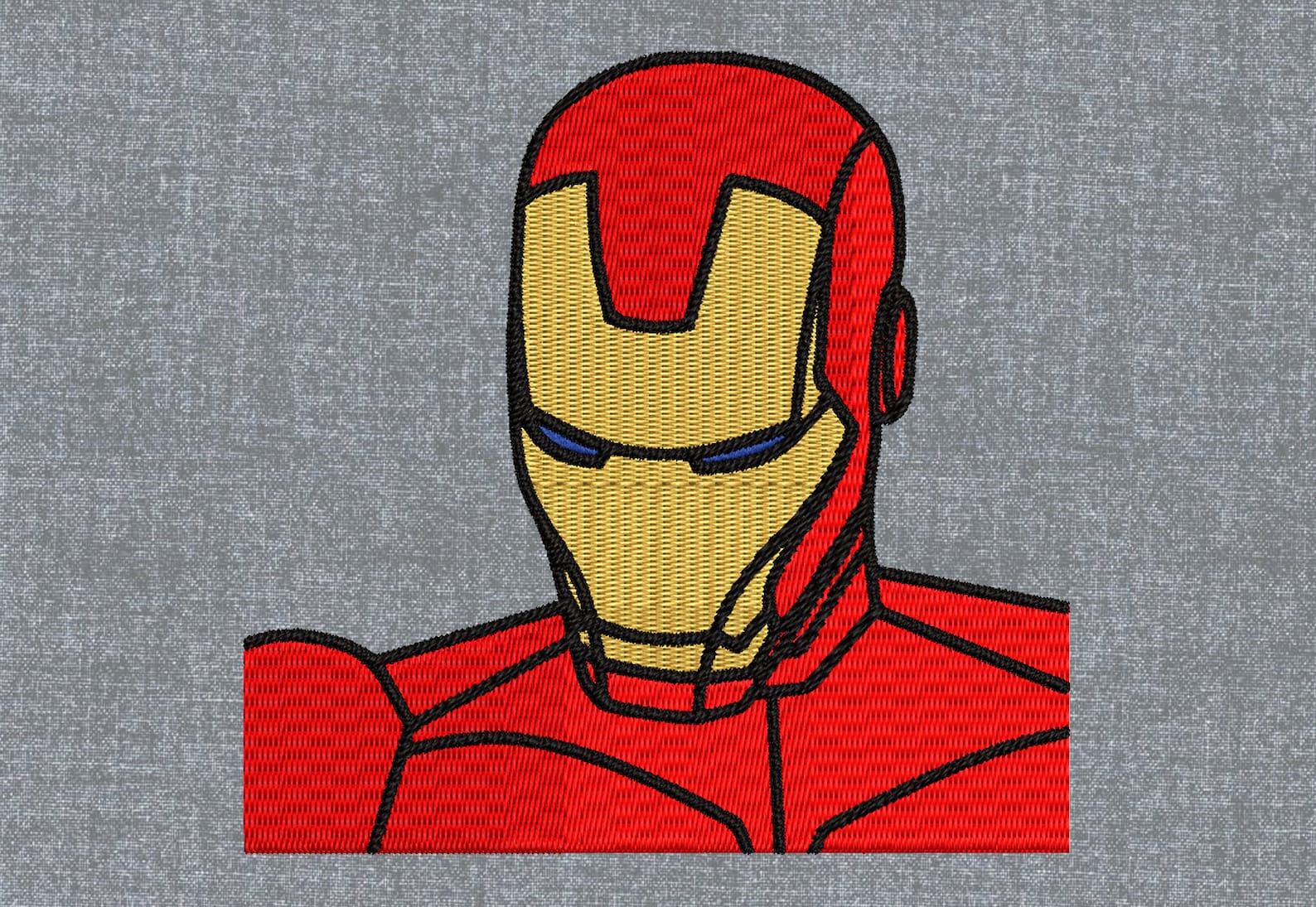 Iron Man Machine Embroidery Design Pattern 3 Sizes - Etsy