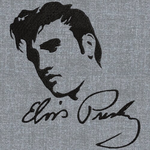 Elvis Presley Embroidery Design - Etsy