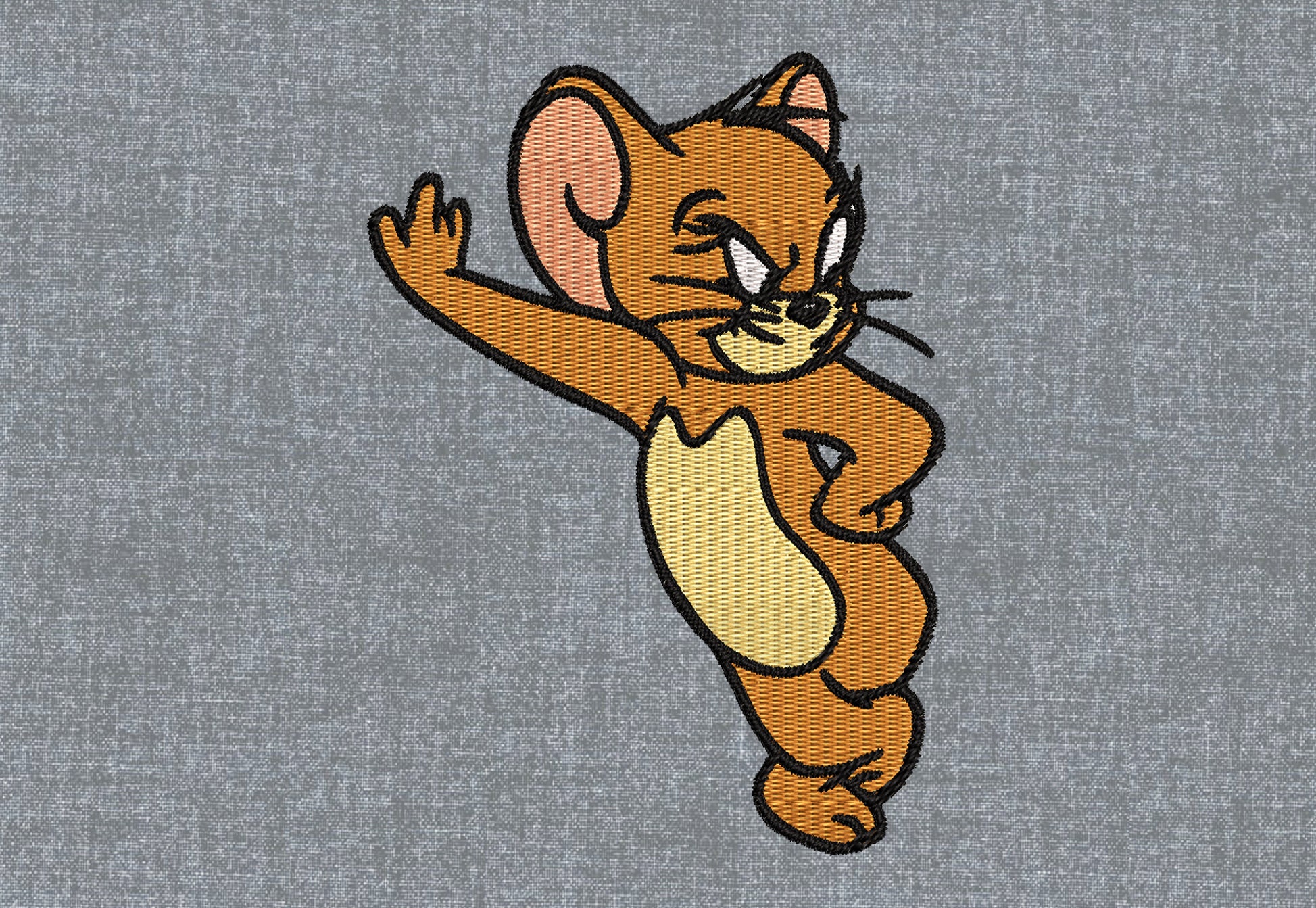 Tom and Jerry – Jerry Machine Embroidery Design Pattern 3 Sizes - Etsy
