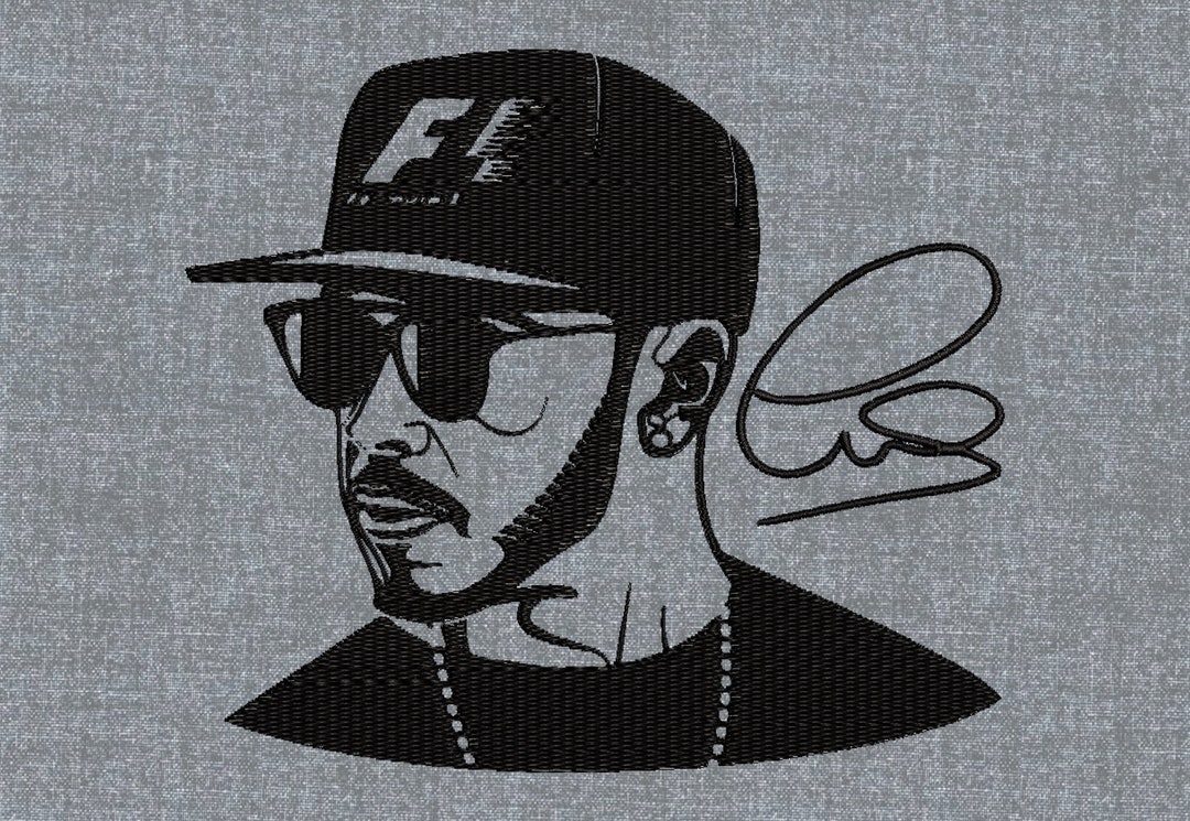 Lewis Hamilton Machine Embroidery Design Pattern 2 Sizes - Etsy