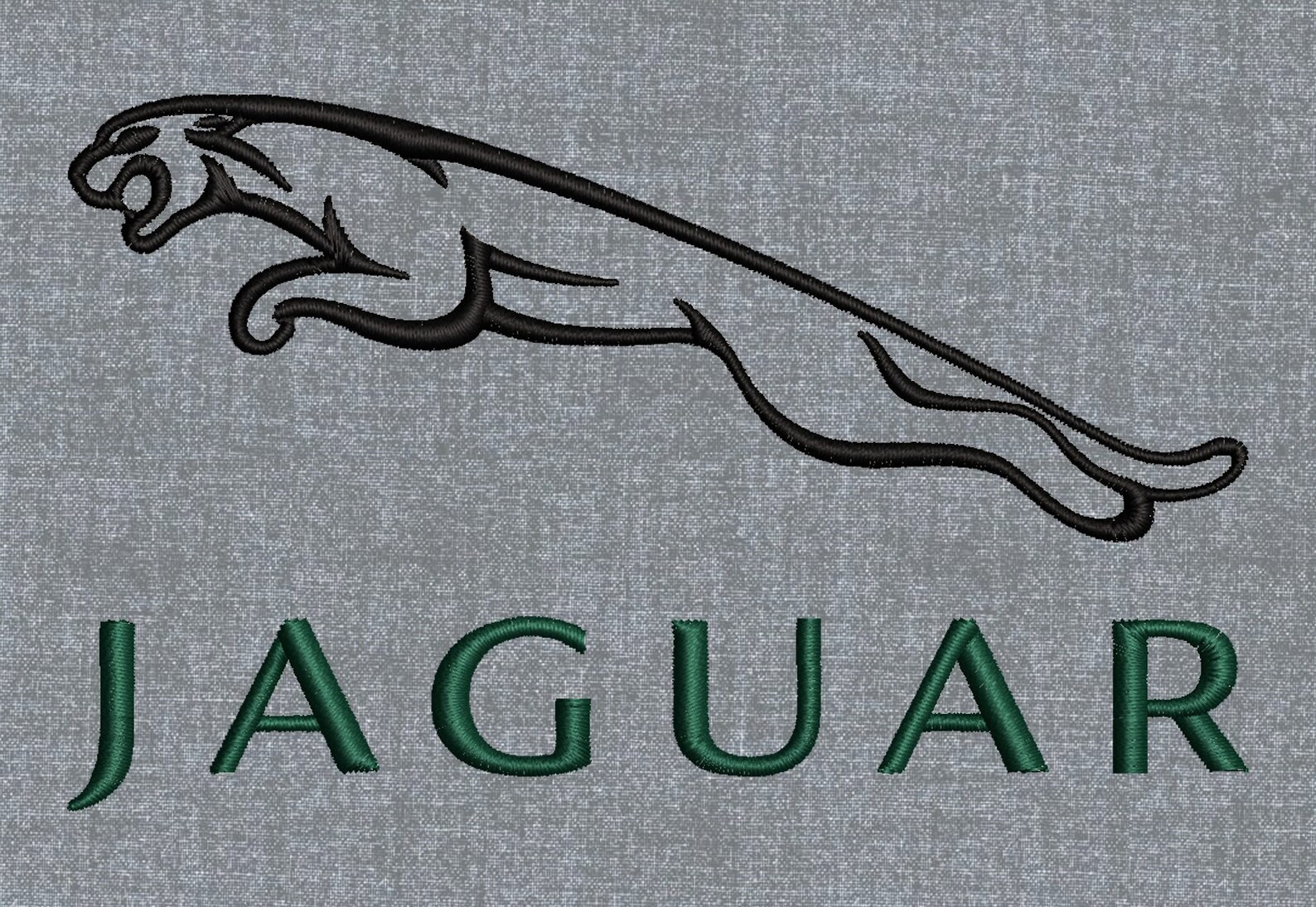 Jaguar car logo Machine embroidery design pattern 4 sizes | Etsy