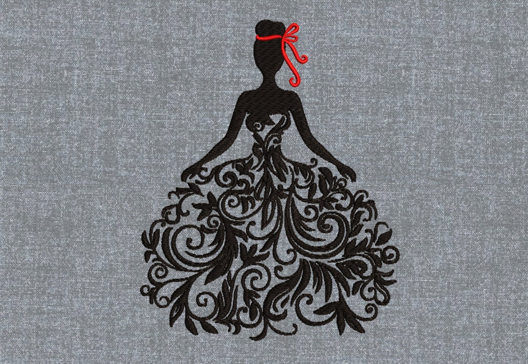 Dancer Machine Embroidery Design Pattern – 3 Sizes - Etsy