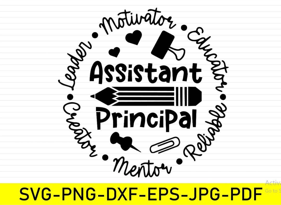 Principal Svg, Assistant Principal Svg, Principal off Duty Svg, Best ...