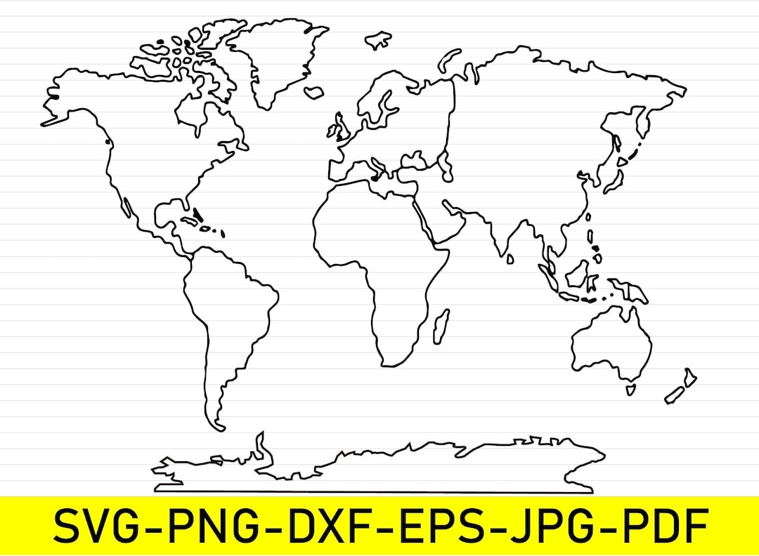 Continents Puzzle Svg, 7 Continents Svg, Continents Svg, World Map Svg, World Map Pdf, World Map ...