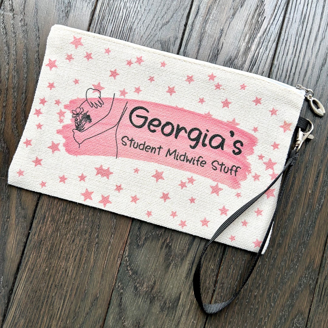 Personalised Pink Bump Nurse Pencil Case | Student Nurse Supplies Bag ...