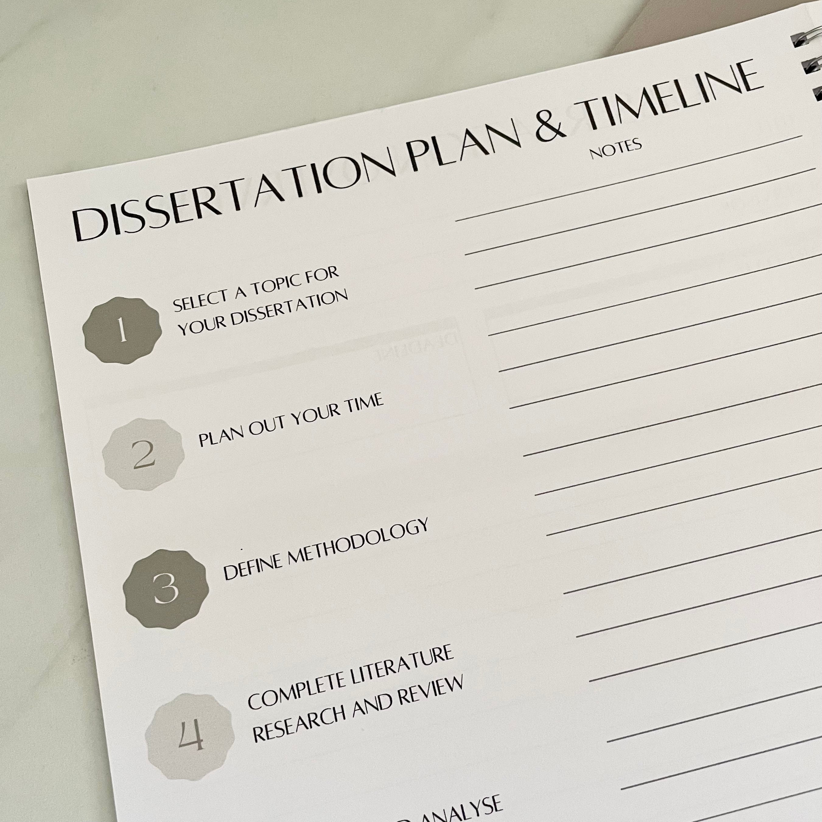 Personalised Dissertation A4 Notebook | Dissertation Journal ...
