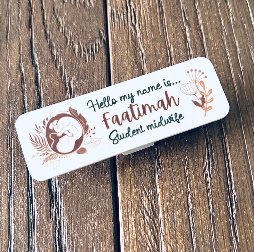 Personalised Hello My Name Is... Baby in the Womb Name Badge for ...