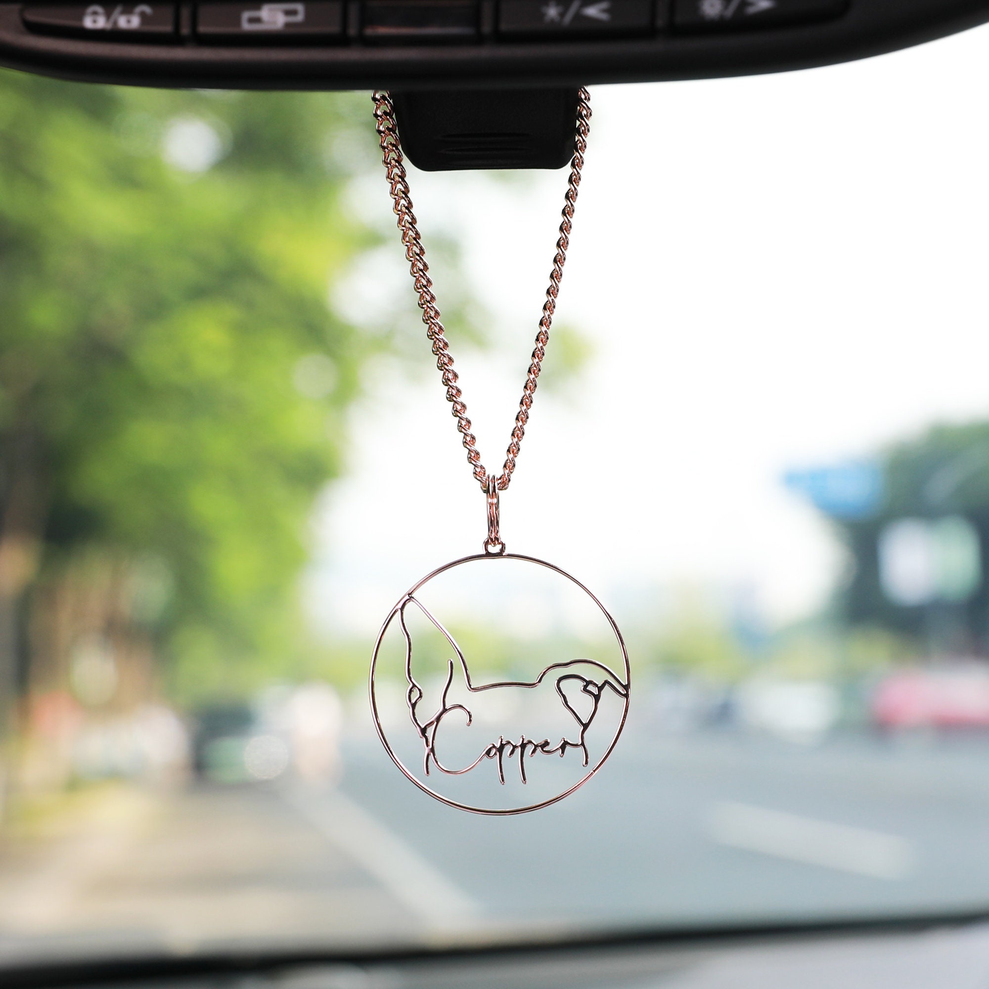 Custom Dog Ears With Name Car Hanging Ornament, Personalized Dog Ears ...