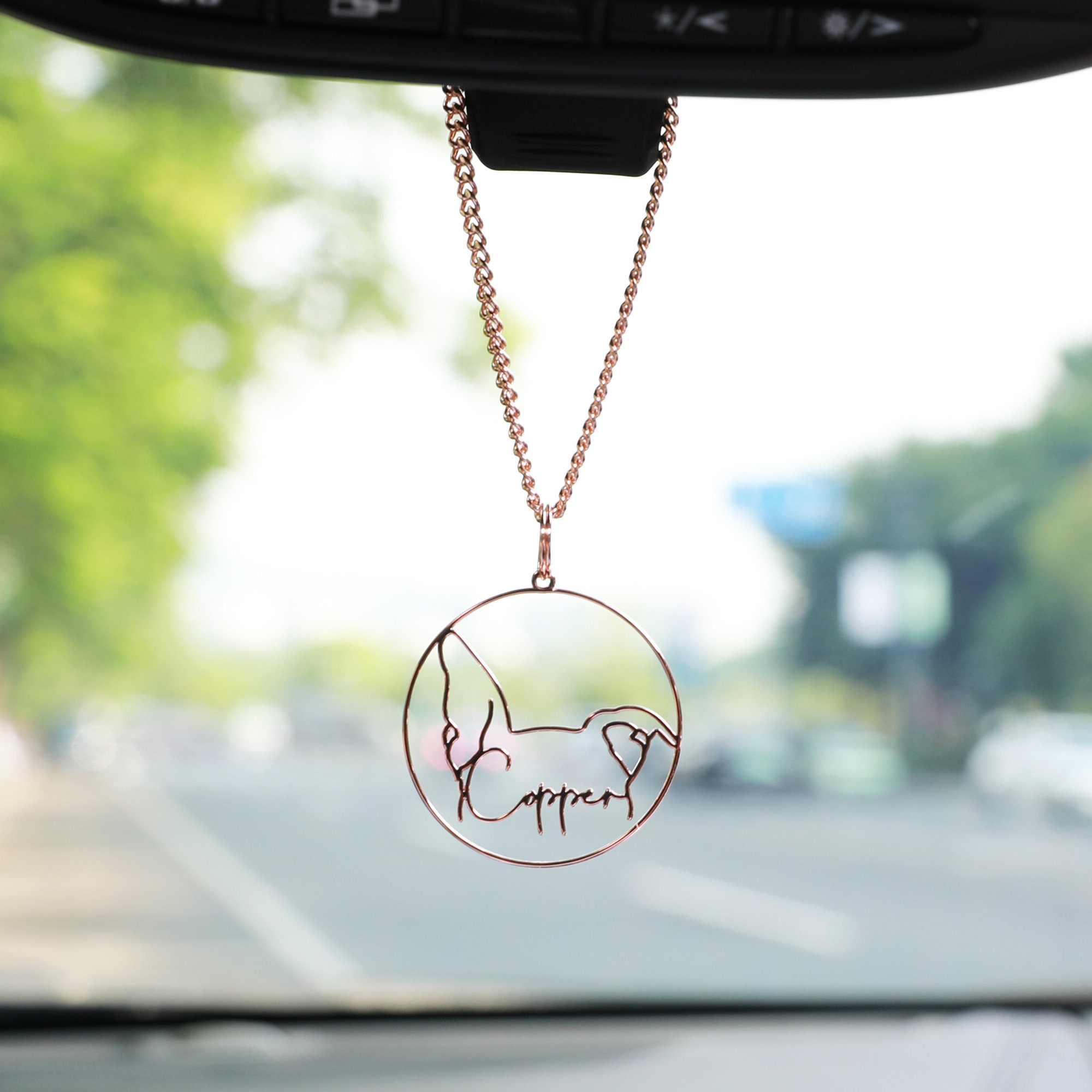 Custom Dog Ears With Name Car Hanging Ornament, Personalized Dog Ears ...