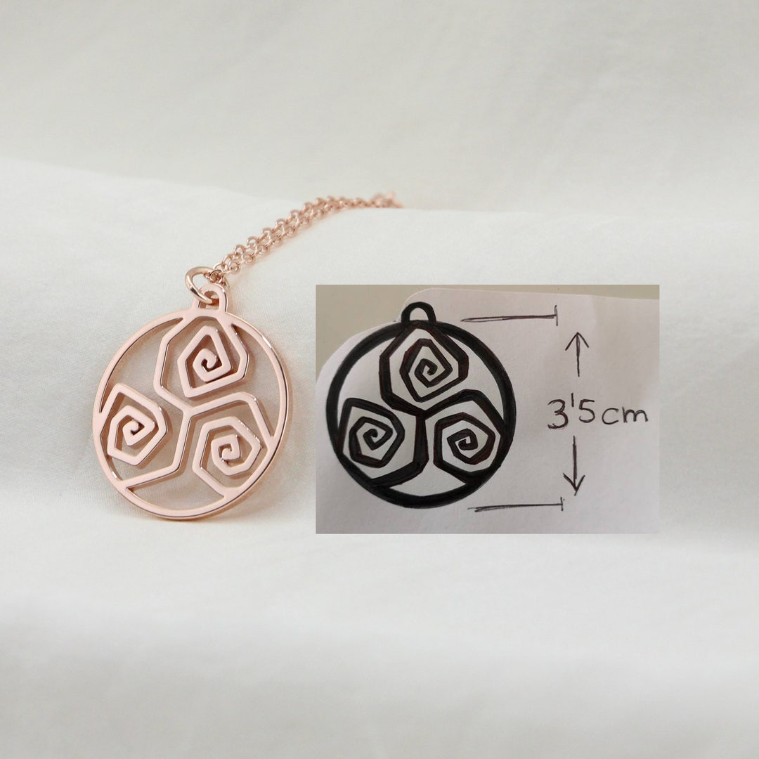 Custom Logo Pendant Necklace, Personalized Art Symbol Necklace, Kids ...