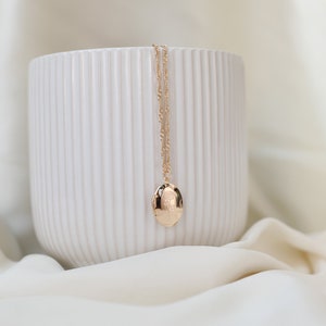 Custom Locket With Photo, Birth Flower Delicate Locket Necklace ...