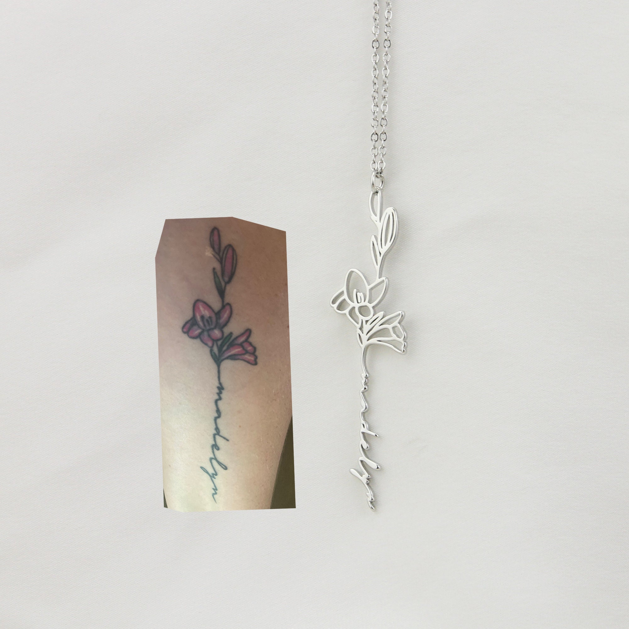 Personalized Tattoo Turn Into Necklace Jewelry, Actual Handwriting ...
