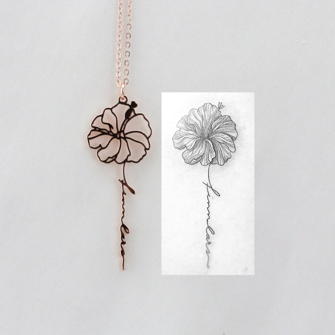 Personalized Tattoo Turn Into Necklace Jewelry, Actual Handwriting ...