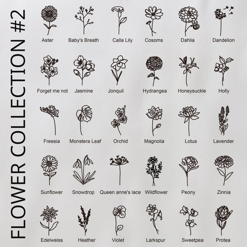 Personalized Birth Flower Disc Braceletcustom Month Floral | Etsy