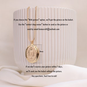Buy Custom Initial Locket Necklace, Birth Flower Medallion Necklace ...