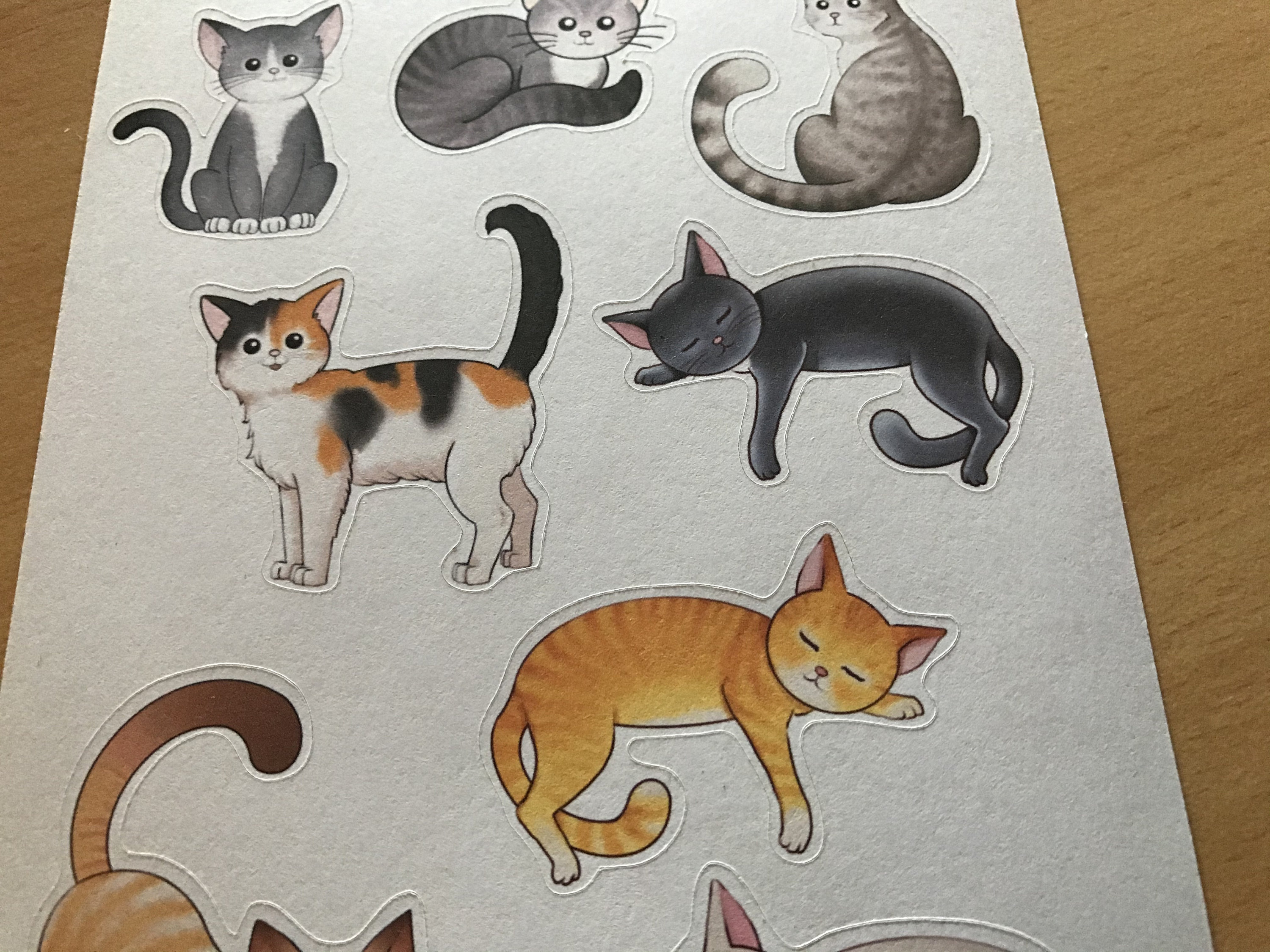 Katzen Sticker Set, Haustiere Journal, niedliche Aufkleber, Planer ...