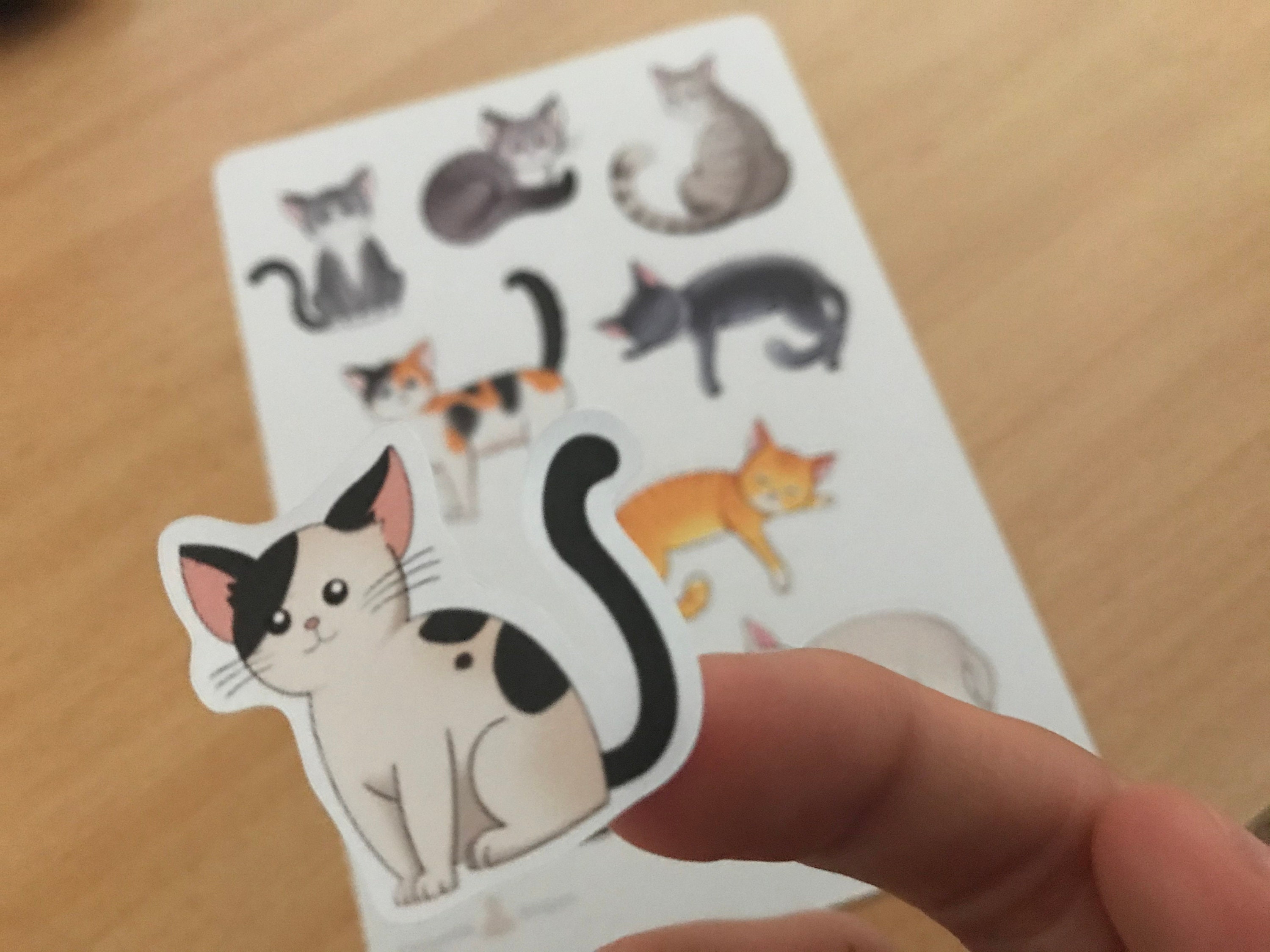 Katzen Sticker Set, Haustiere Journal, niedliche Aufkleber, Planer ...