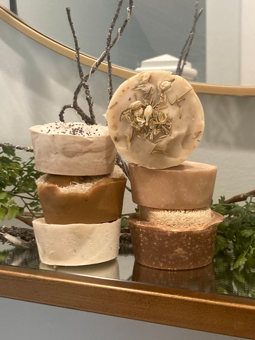 Exfoliating Natural Loofah Body Soap 6-pack Organic Artisan Homemade ...