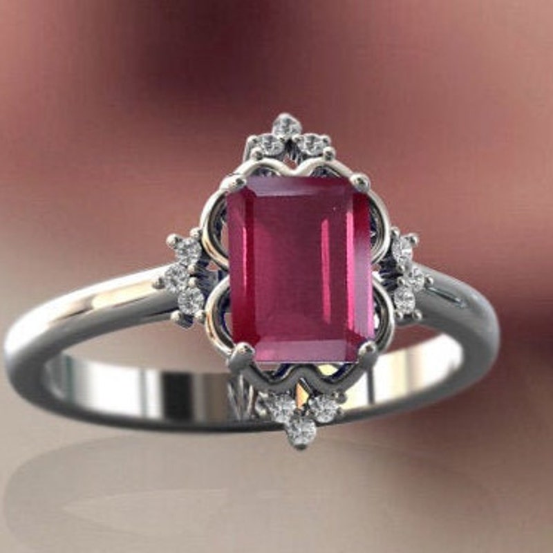 Unique Ruby Ring - Etsy