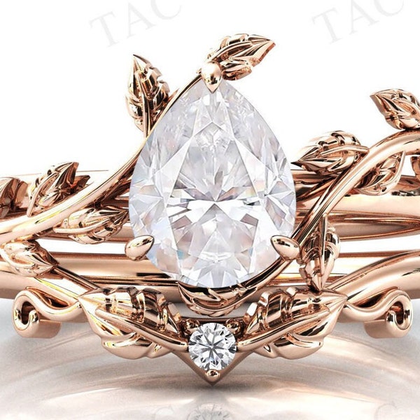 Vine Engagement Ring - Etsy