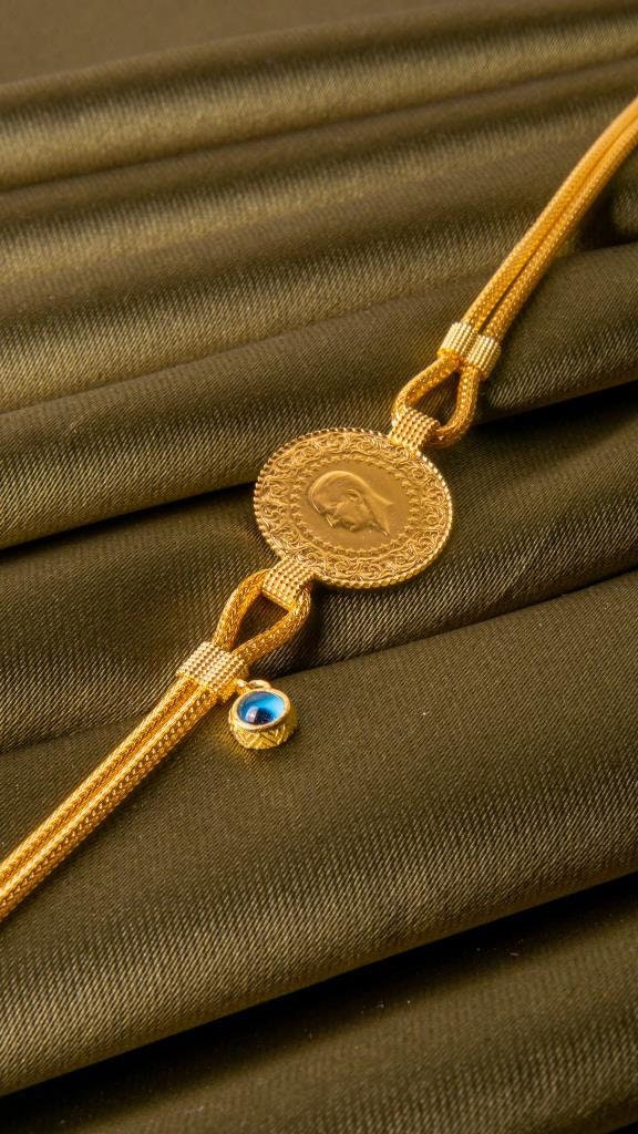 Gold Coin Bracelet Turkish Gold Coin Bracelet Ceyrek Altin Gold Coin ...
