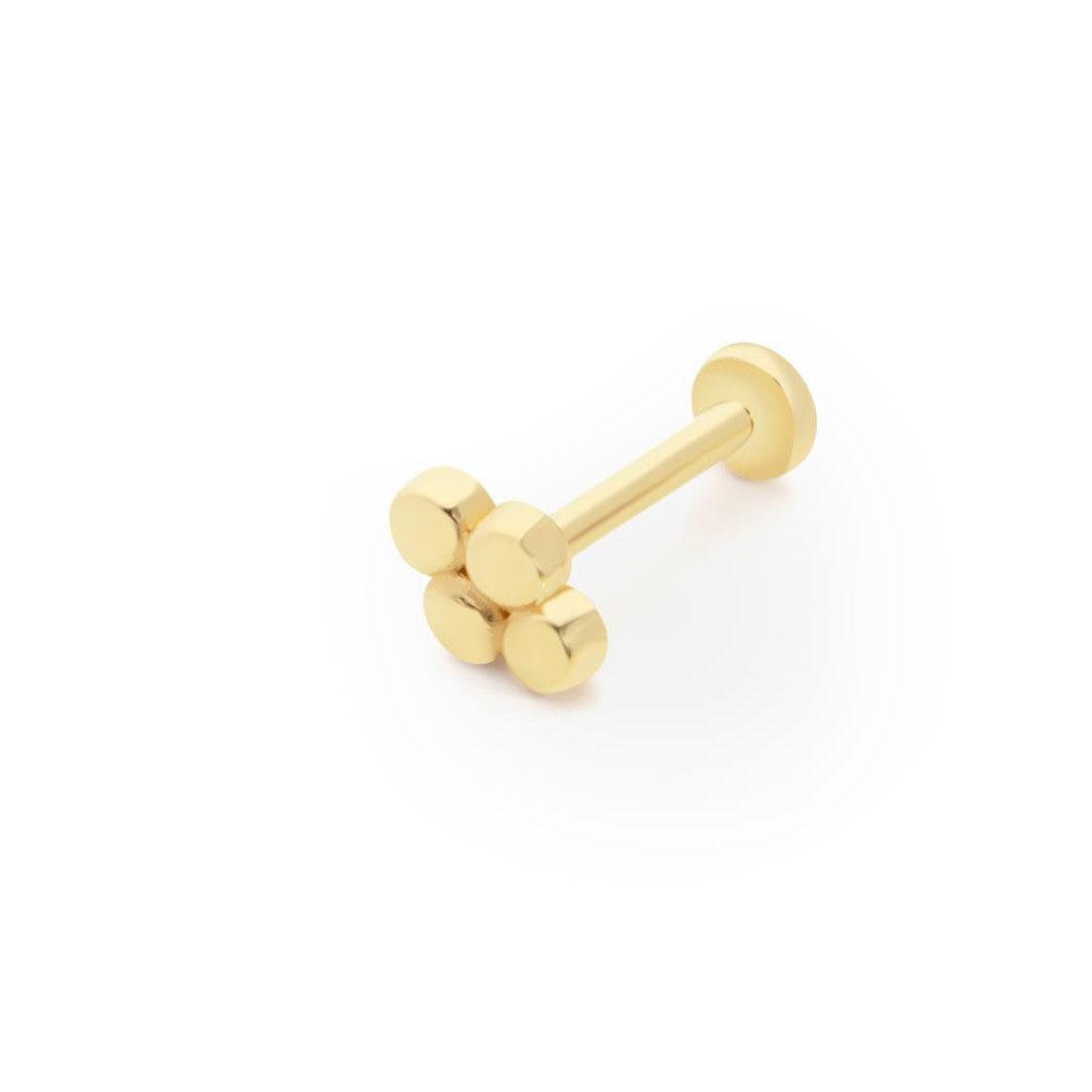 14K Solid Gold Piercing - Etsy