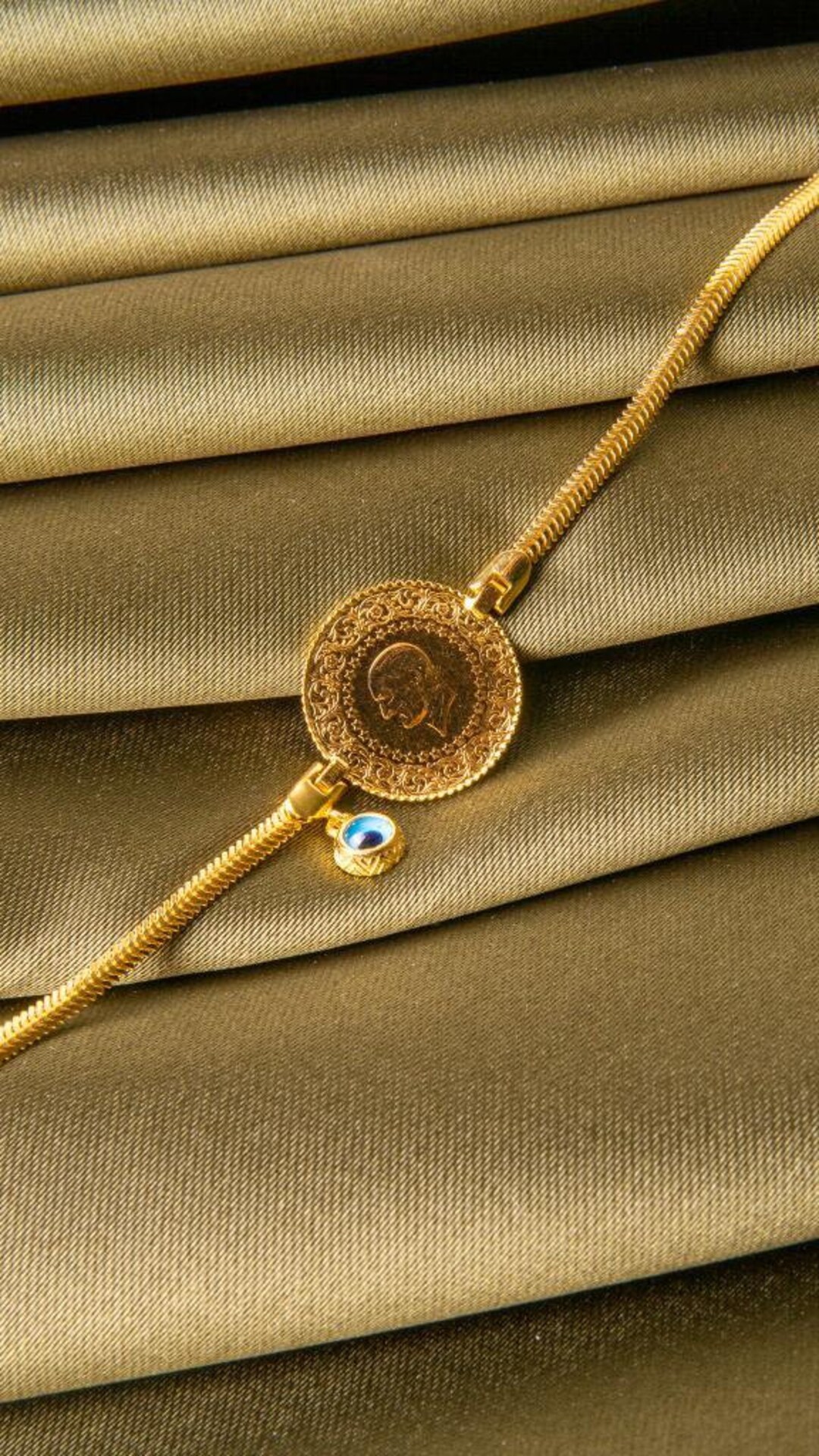 Gold Coin Bracelet Turkish Gold Coin Bracelet Ceyrek Altin - Etsy