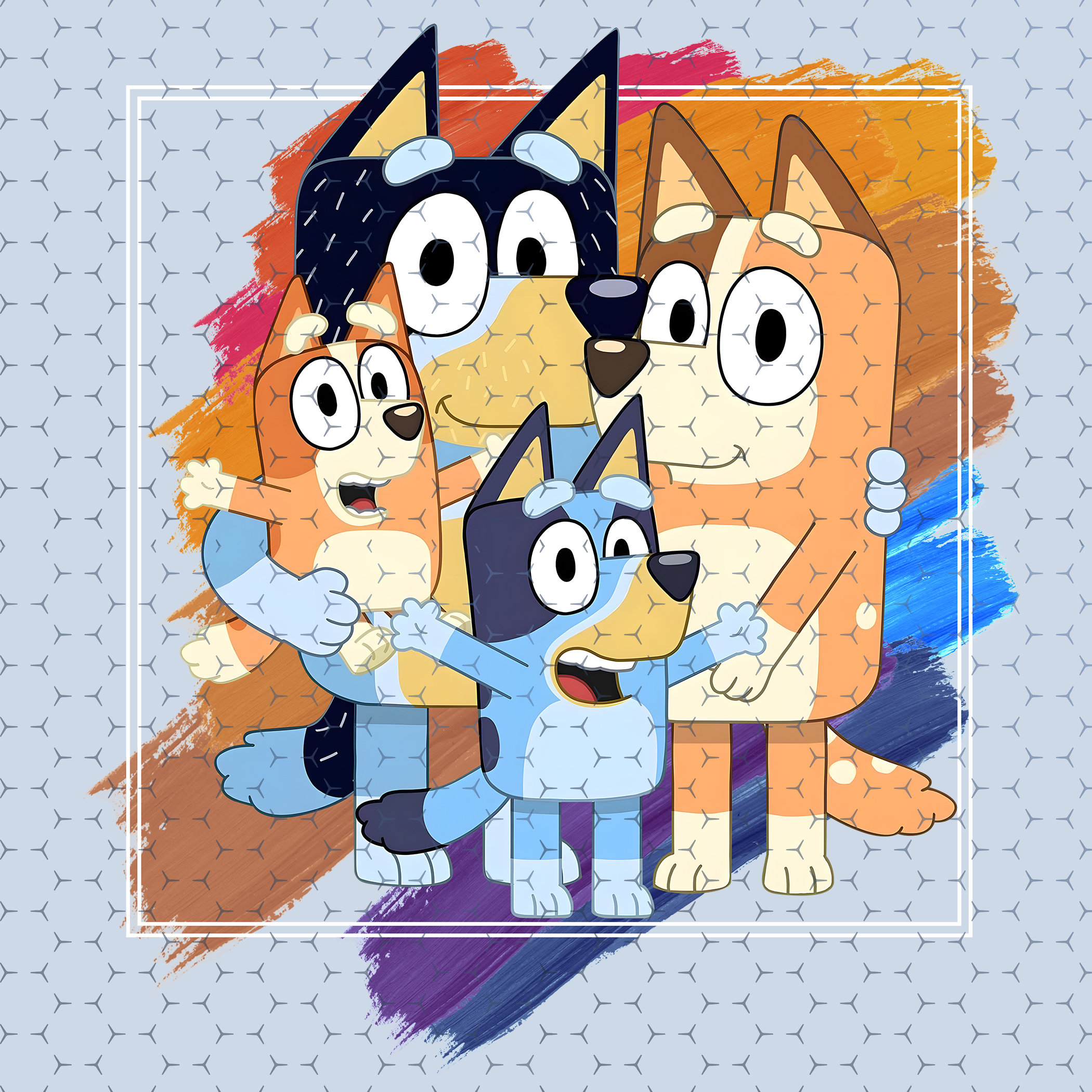 Bluey Family Png, Bluey Dad PNG, Bluey Mom Png, Bingo Friends, Bluey ...