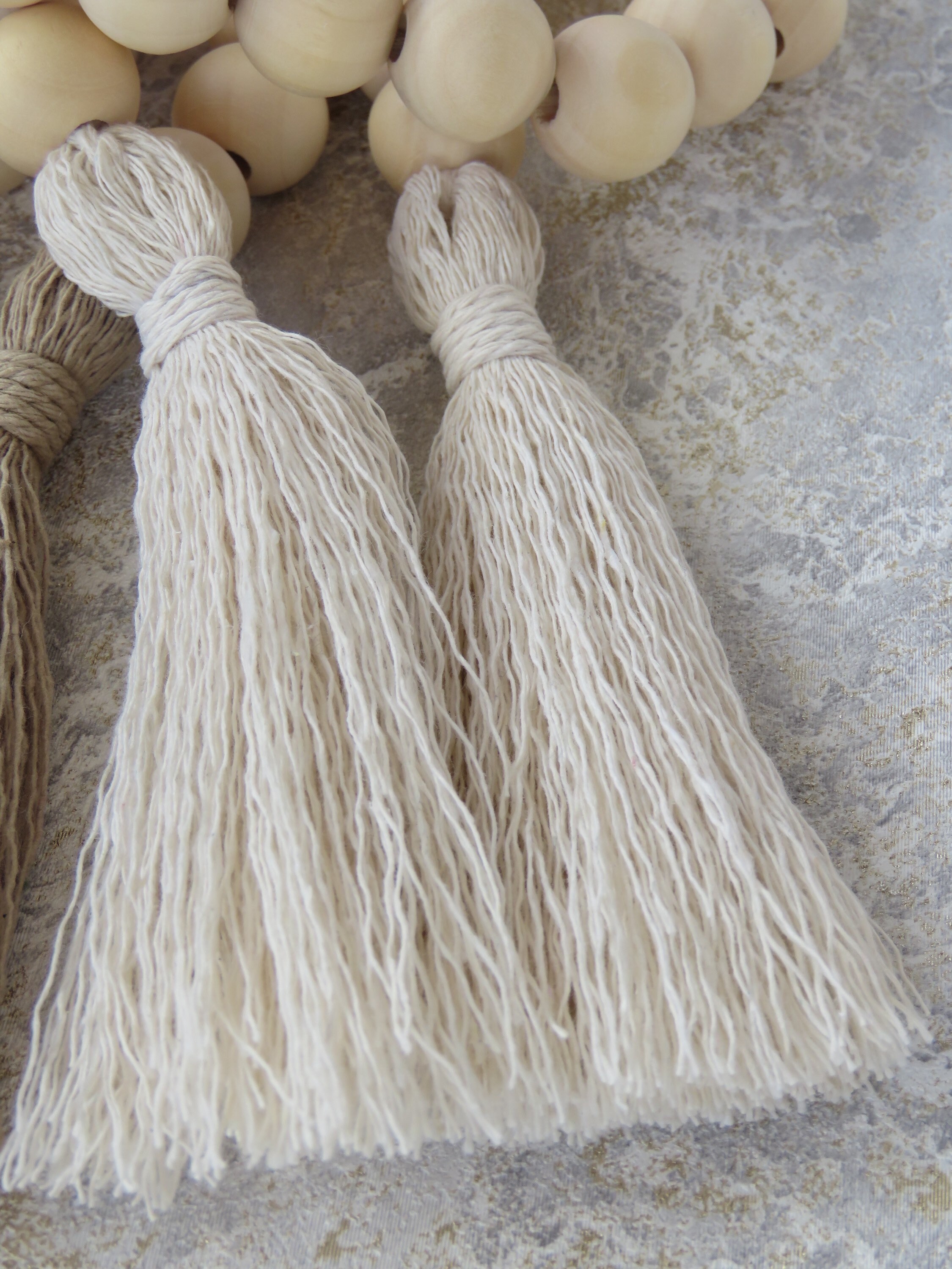 Wooden Oak Bead Garlands / Wooden Garland / Minimalist / - Etsy