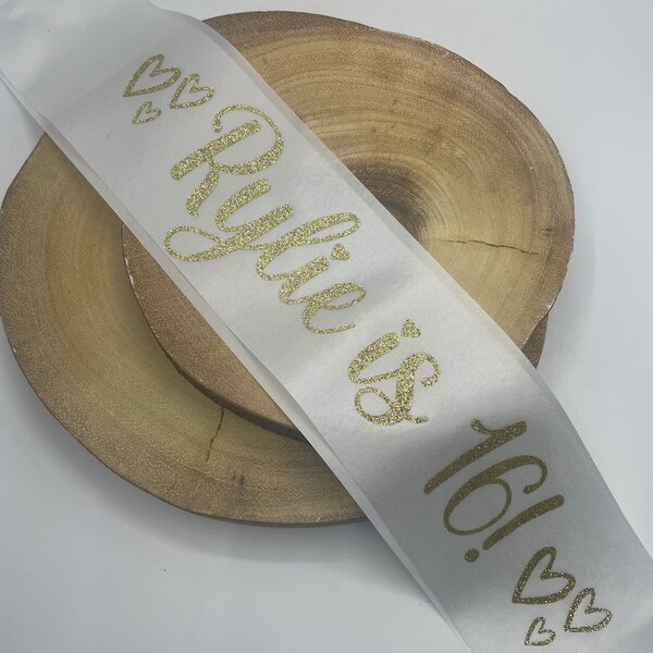 Custom Sash - Etsy