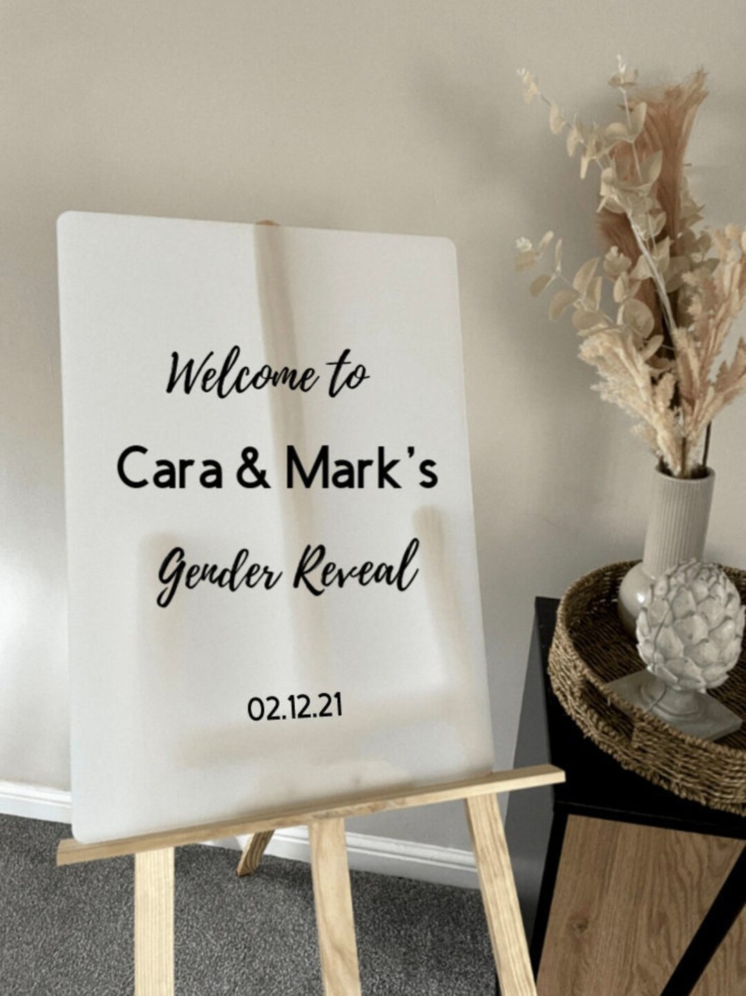 Personalised Welcome Sign Sticker Decal DIY Wedding Decor - Etsy
